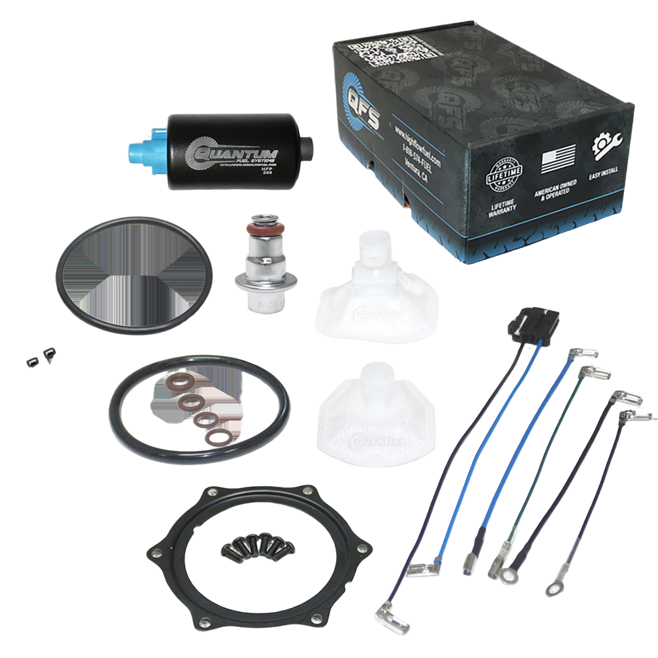 QUANTUM Electric Fuel Pump HFP-386-U2R | MojoMotoSport.com