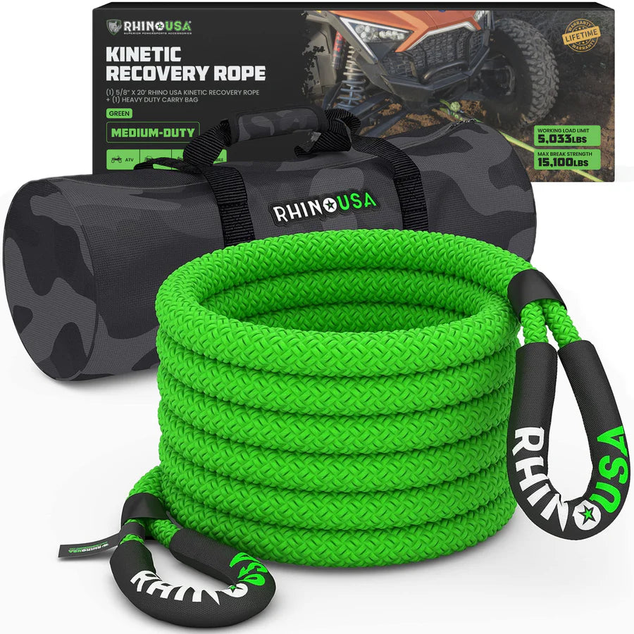 Rhino USA Kinetic Energy Recovery Rope 5/8In X 20Ft | KROPE-58X20 ...