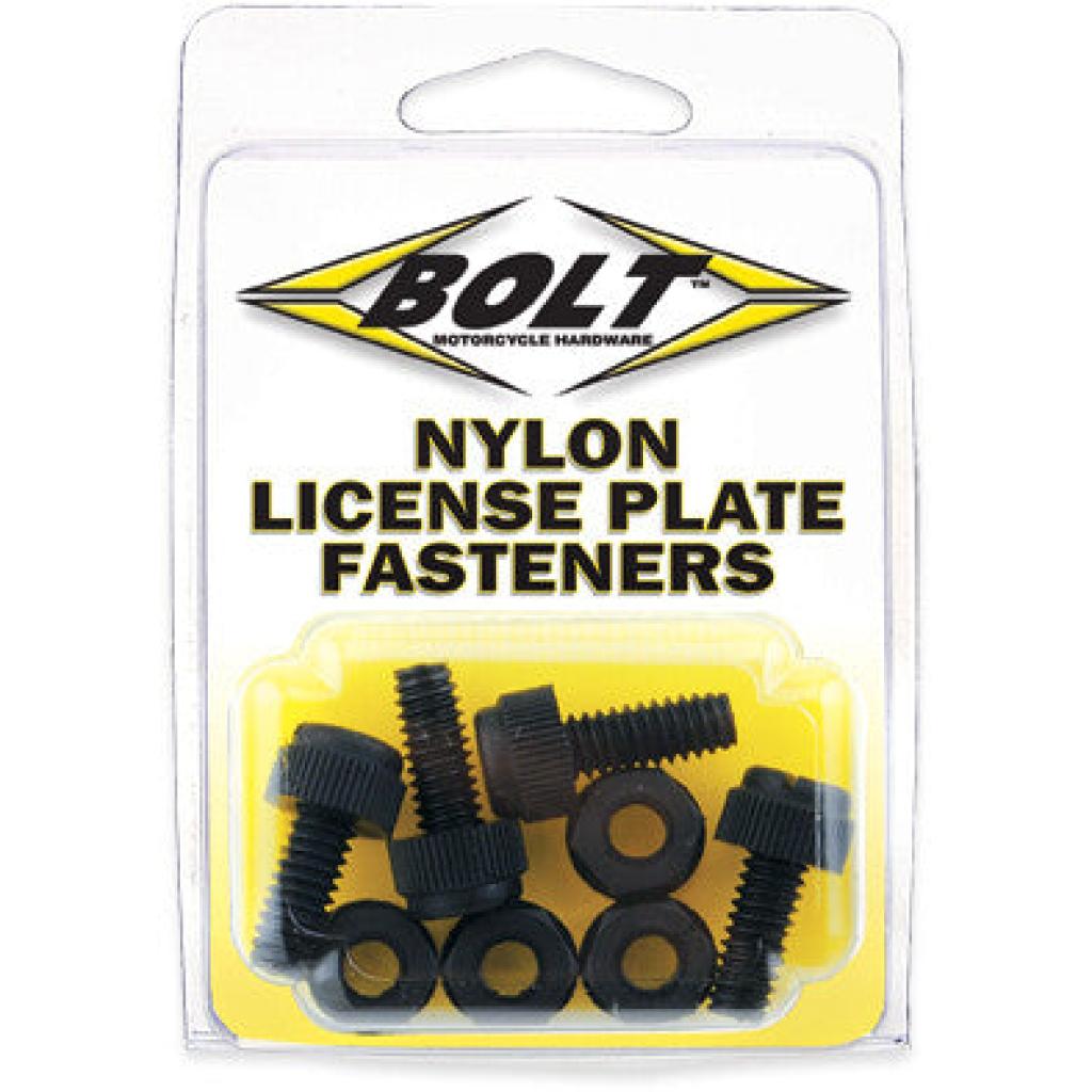 Bolt License Plate Bolts/Nuts 4/Pk | LPFNYLON – MojoMotoSport.com