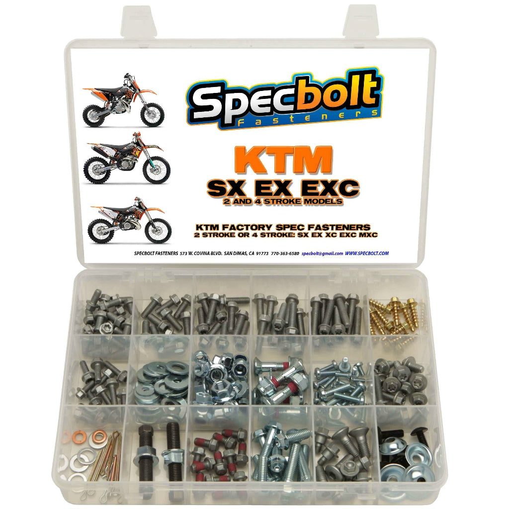 Specbolt - KTM 250pc 2/4 Stroke Bolt Kit | MojoMotoSport ...