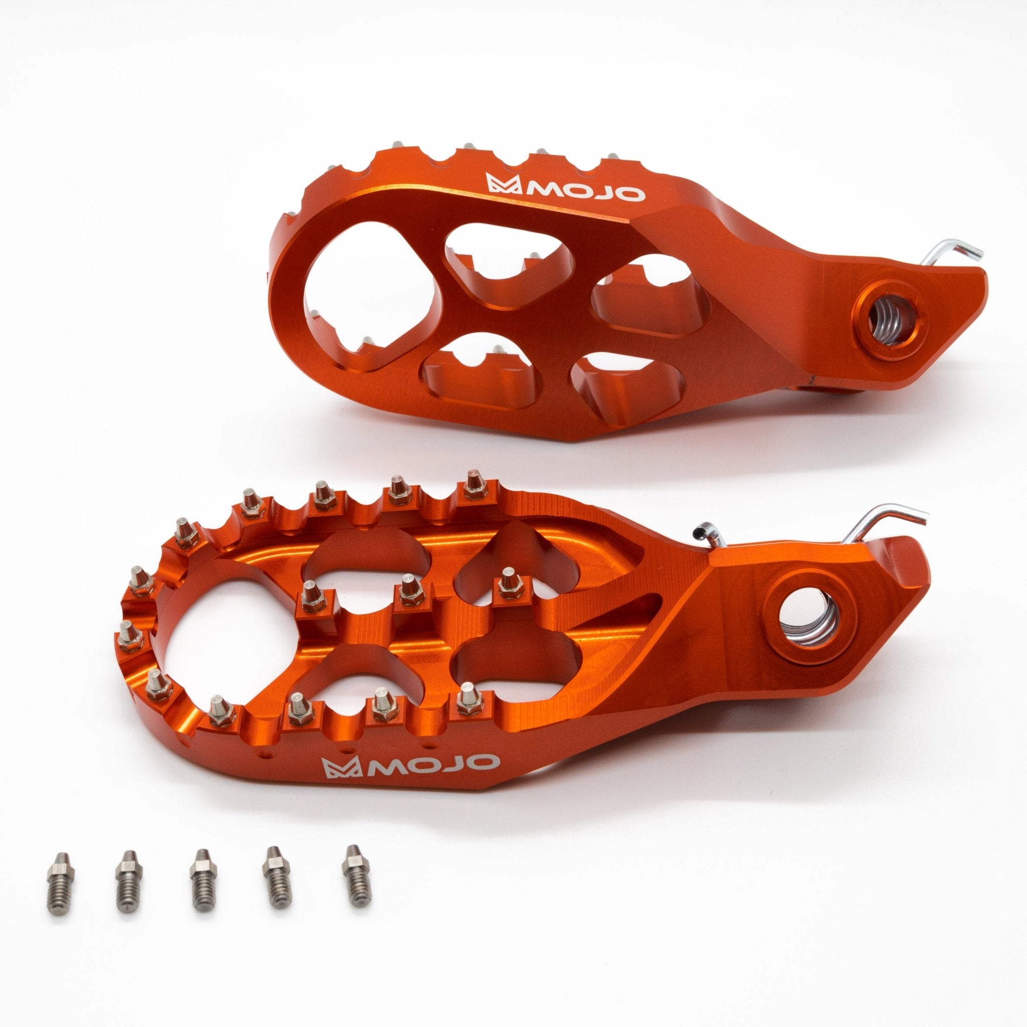 KTM Anodized Billet Aluminum Foot Pegs | MojoMotoSport – MojoMotoSport.com