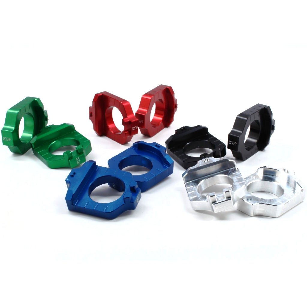 Works Connection Kawasaki/Suzuki Elite Axle Blocks | MojoMotoSport.com
